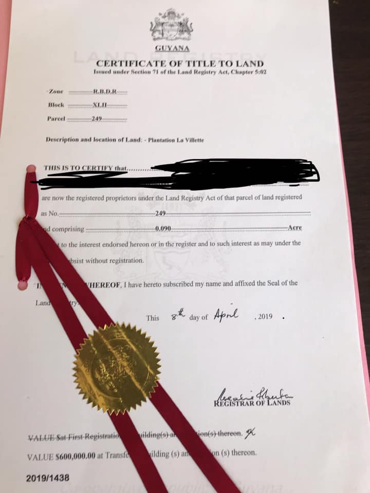 CERTIFICATES OF TITLE TO LAND - Pinnacle Solutions Real Estate